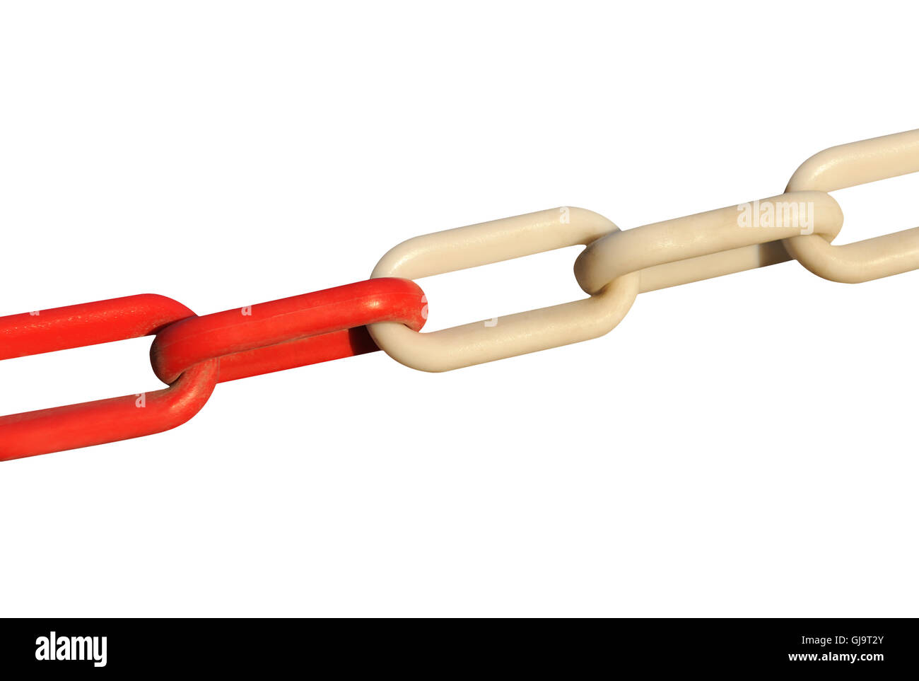 Red and white chain Stock Photo - Alamy