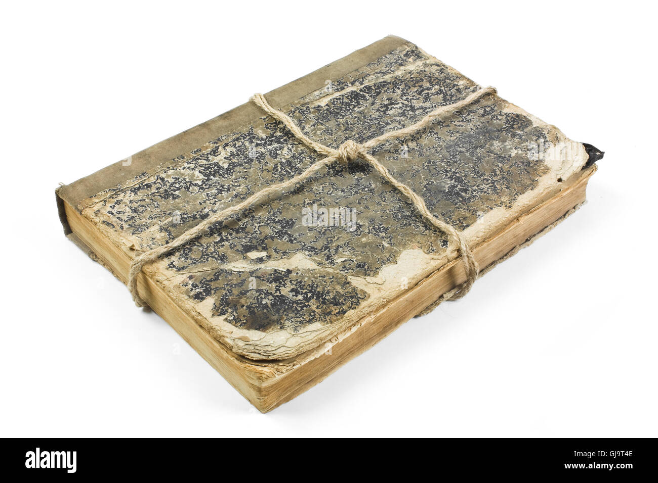 An old book with a crumpled sheet Stock Photo - Alamy