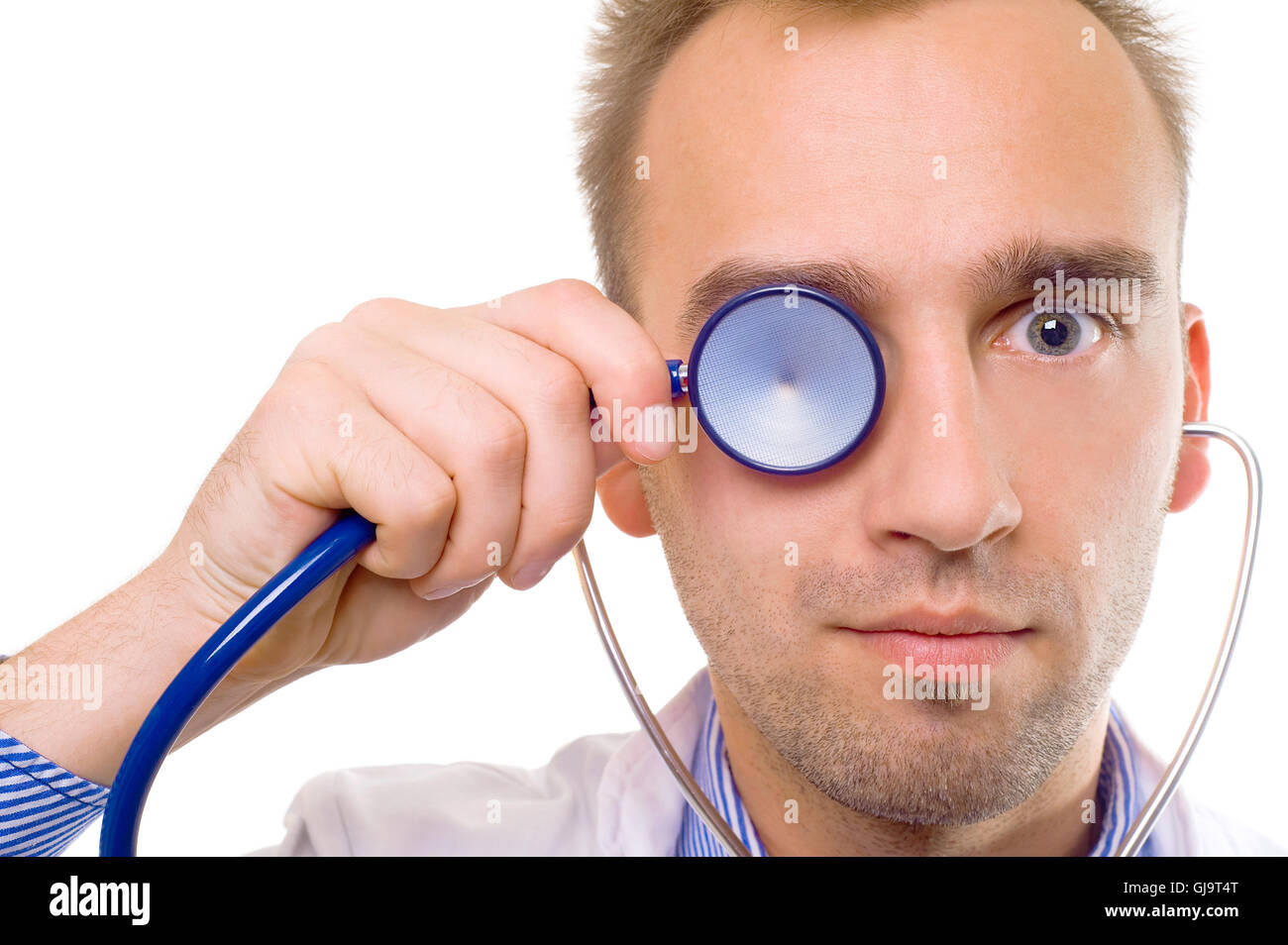 doctor with stethoscope Stock Photo - Alamy
