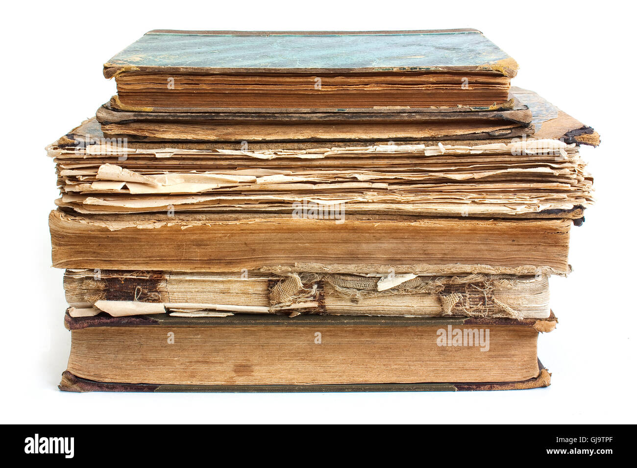 An old book with a crumpled sheet Stock Photo - Alamy
