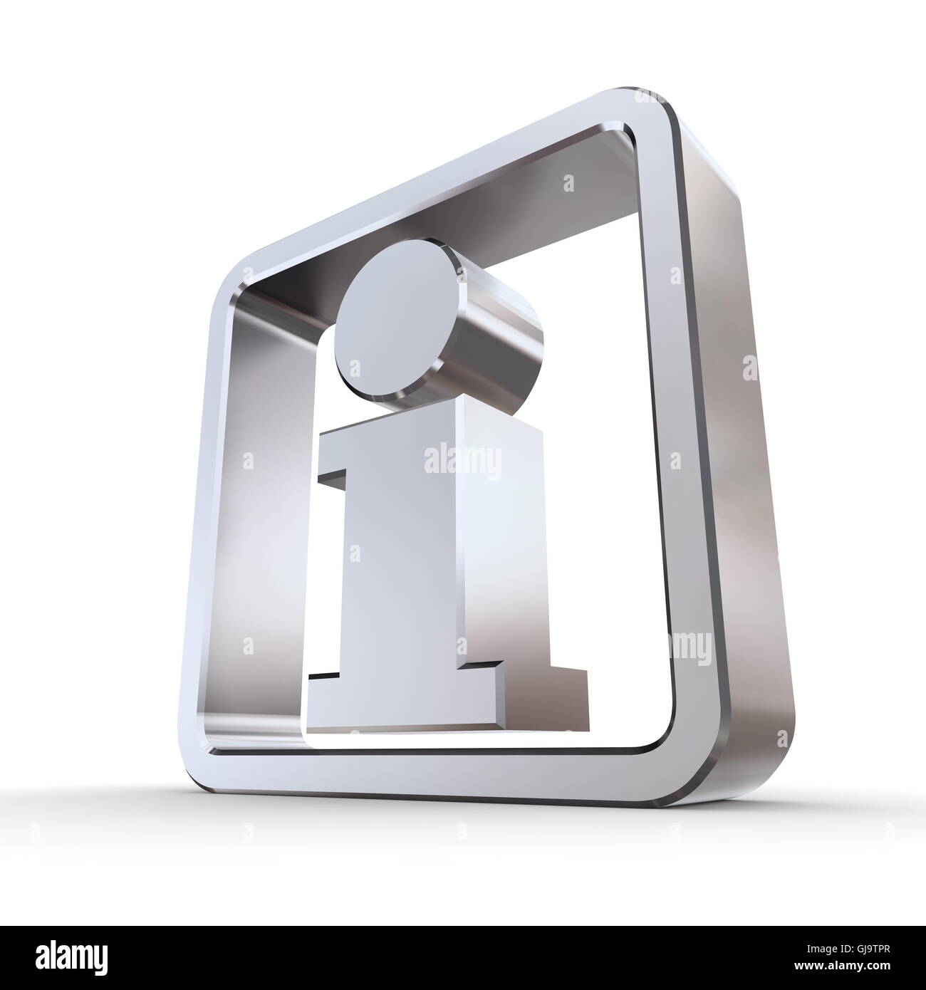 Shiny Information i Symbol Stock Photo - Alamy