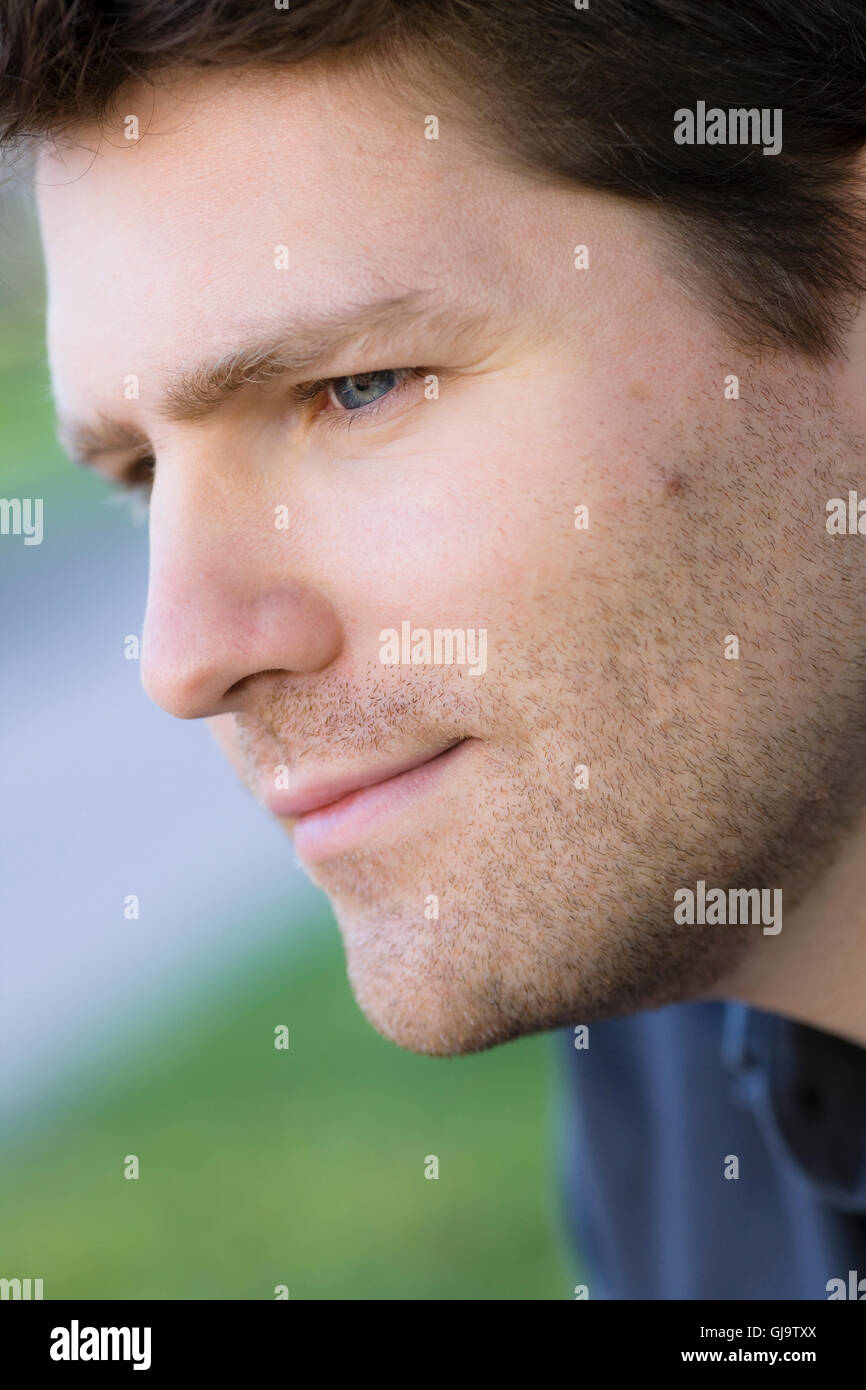 Portrait of Male Outdoors Stock Photo - Alamy