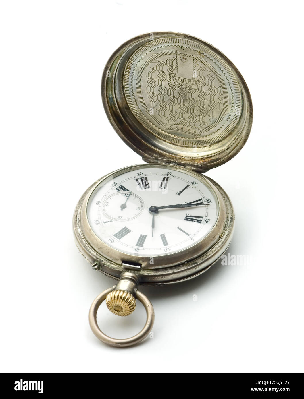 Old world clock Cut Out Stock Images & Pictures - Alamy