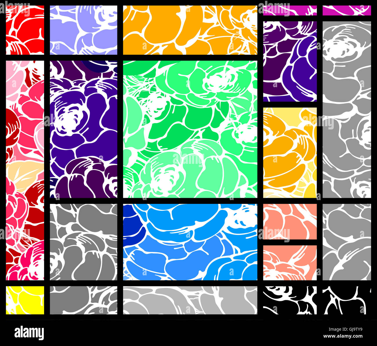 Unique rose layout Stock Photo - Alamy