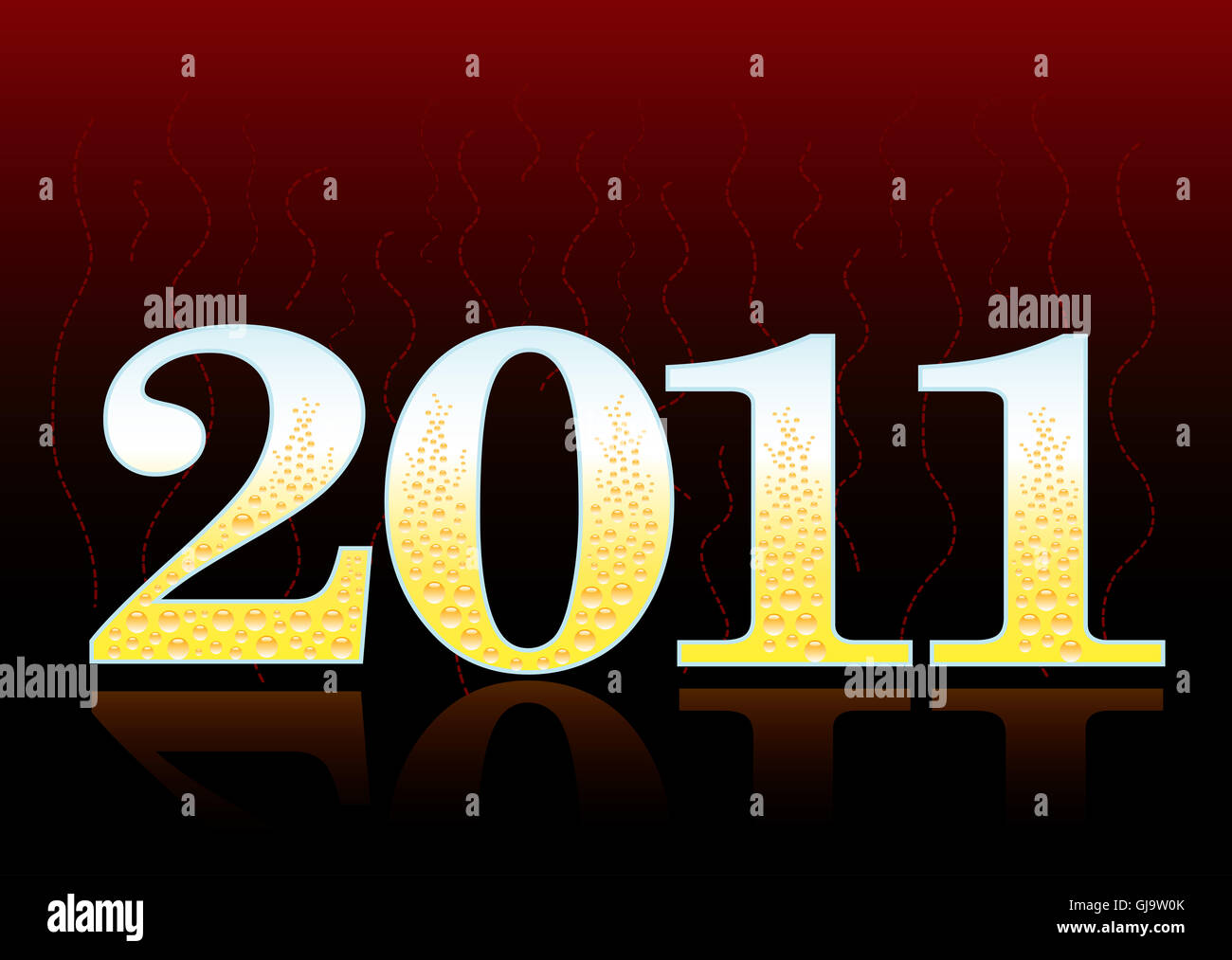 New Year 2011 Sparkling Date Stock Photo - Alamy