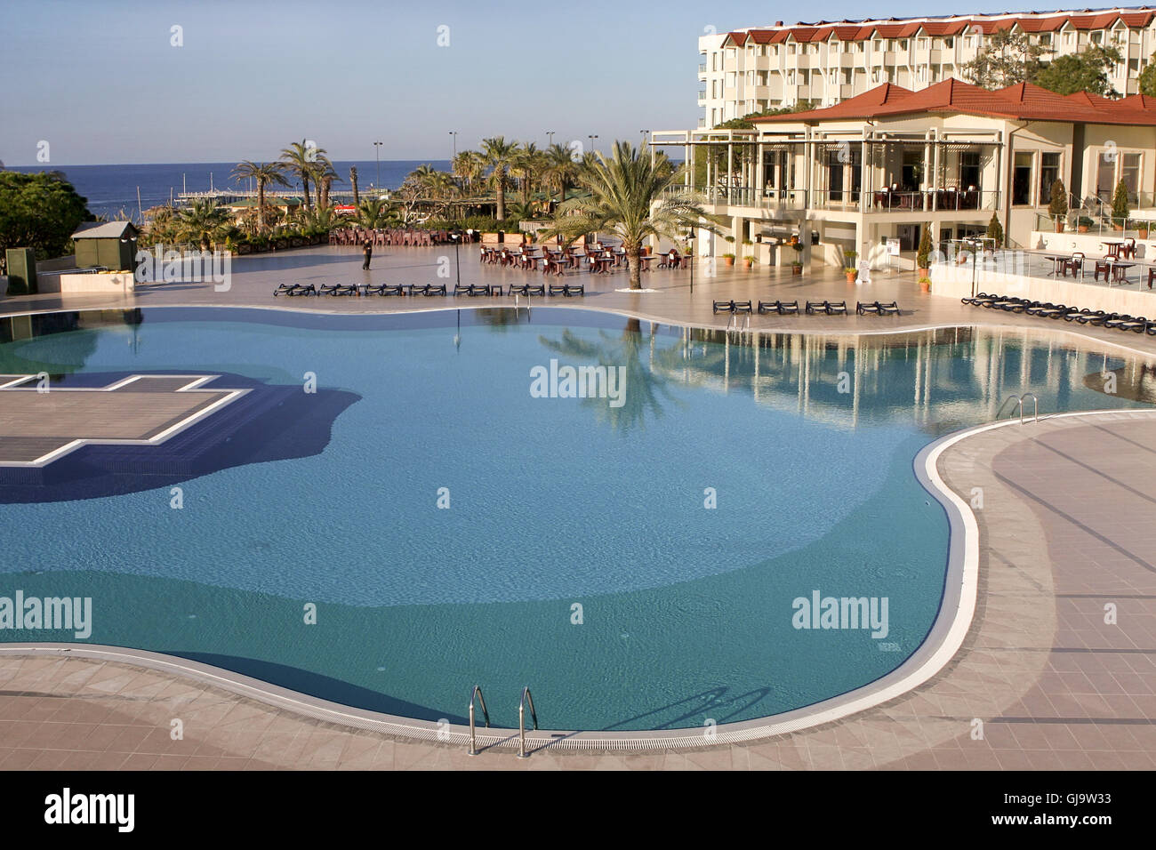 Resort pool in Turkey Stock Photo - Alamy