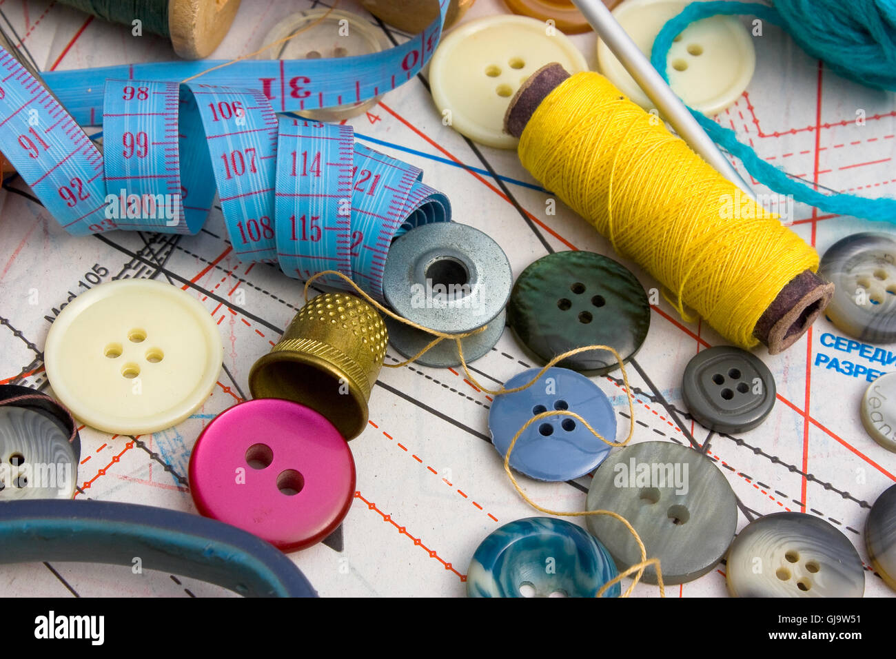 Sewing background hi-res stock photography and images - Alamy