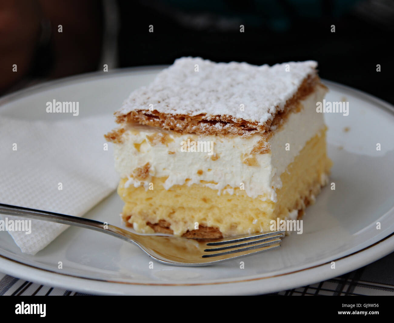 Creme cake from bled Stock Photo - Alamy