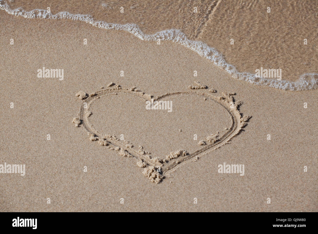 picture of heart on the coast of Baltic sea Stock Photo - Alamy