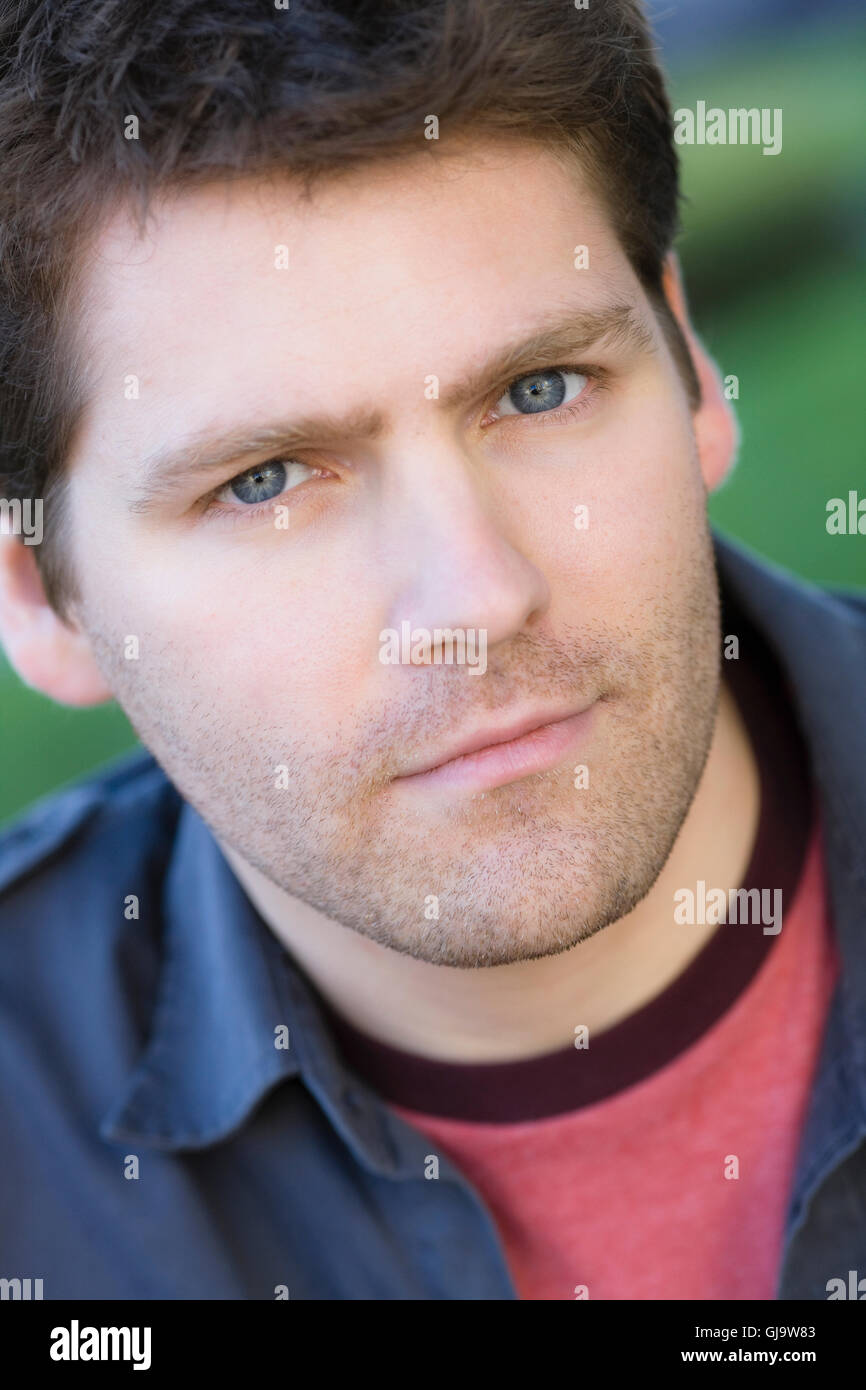 Portrait of Male Outdoors Stock Photo - Alamy