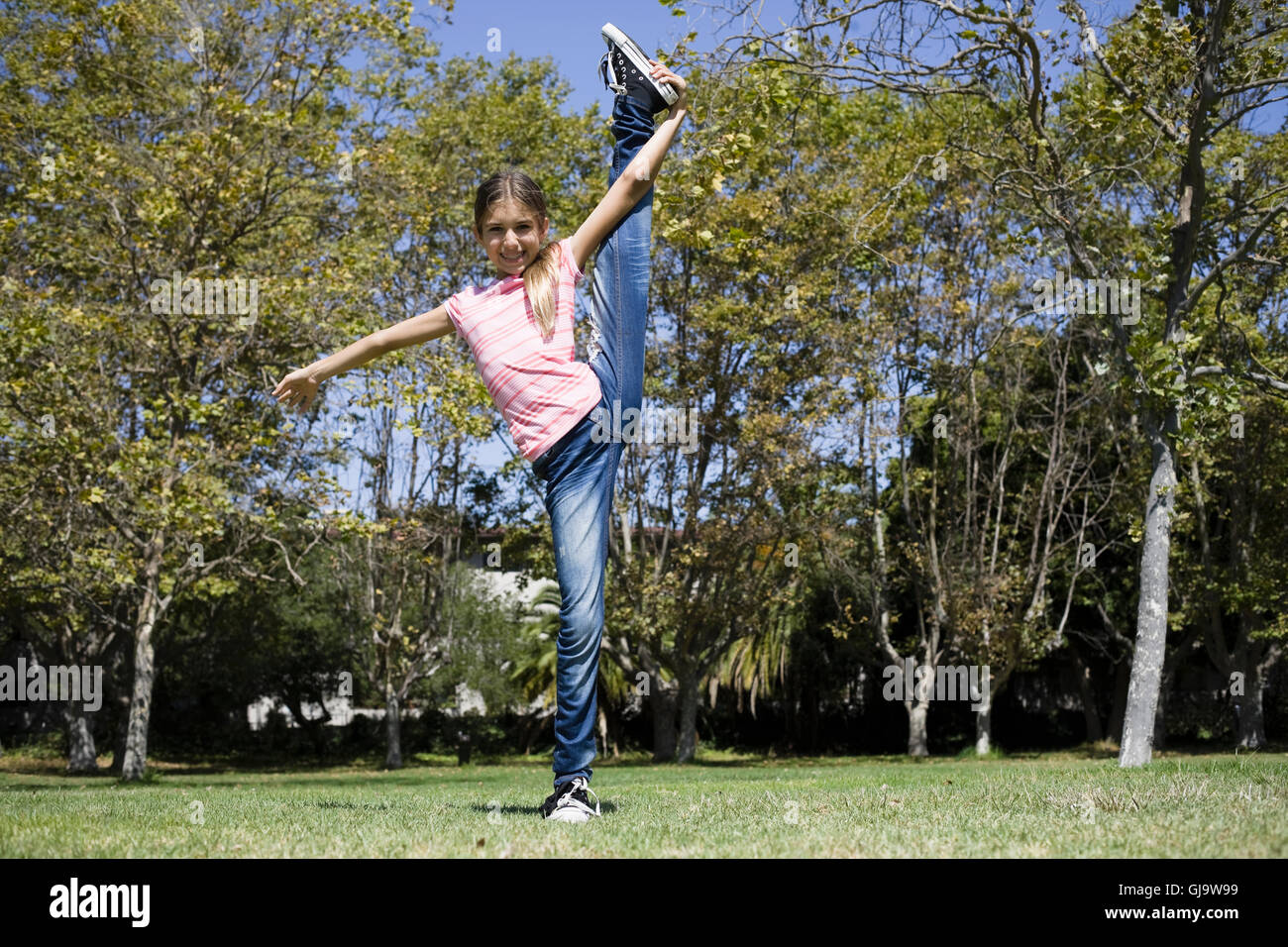 Portrait of Tween Girl Stock Photo - Alamy