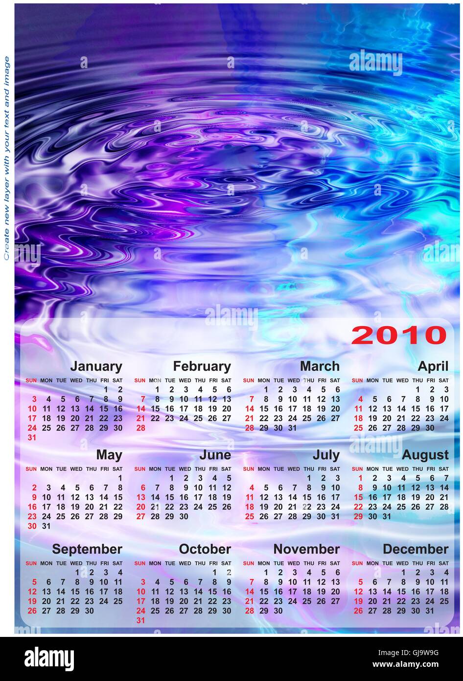 Abstract design template 2010 hi-res stock photography and images - Alamy