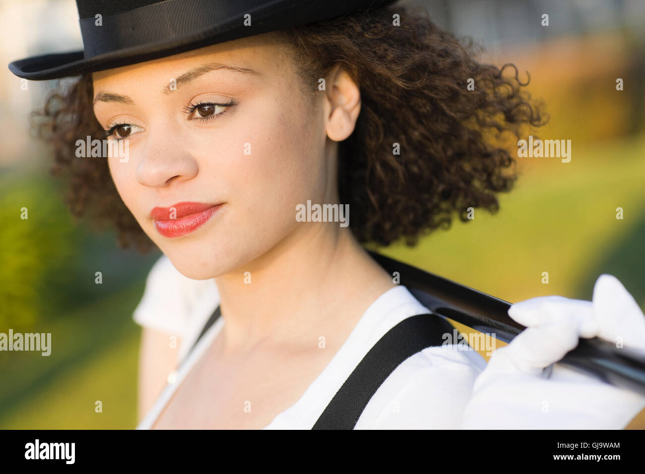Close Up Portrait of Performer Stock Photo - Alamy