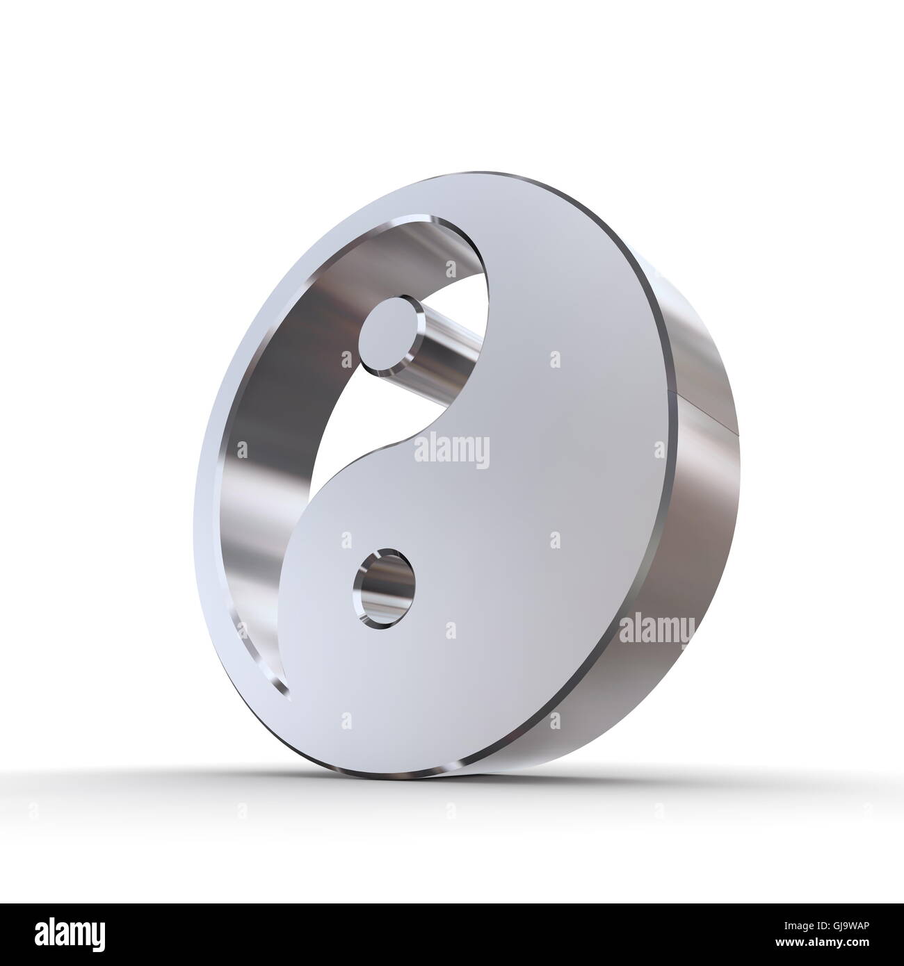 Yin yang symbol 3d rendering hi-res stock photography and images - Alamy