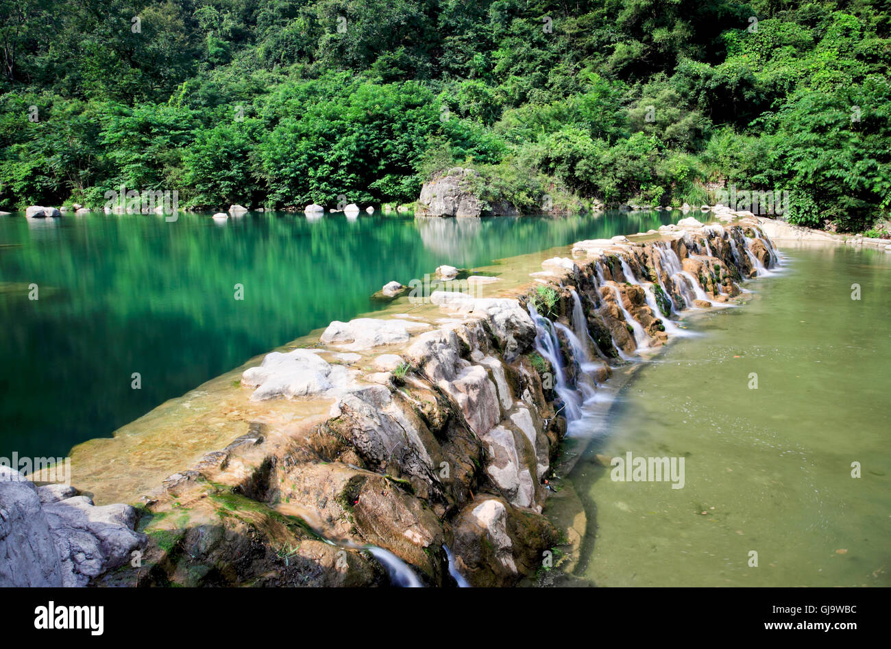 Water falls and cascades of Yun-Tai Mountain China Stock Photo - Alamy