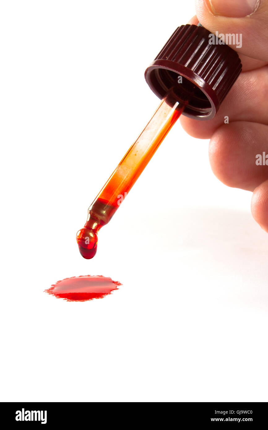pipette with ink Stock Photo - Alamy