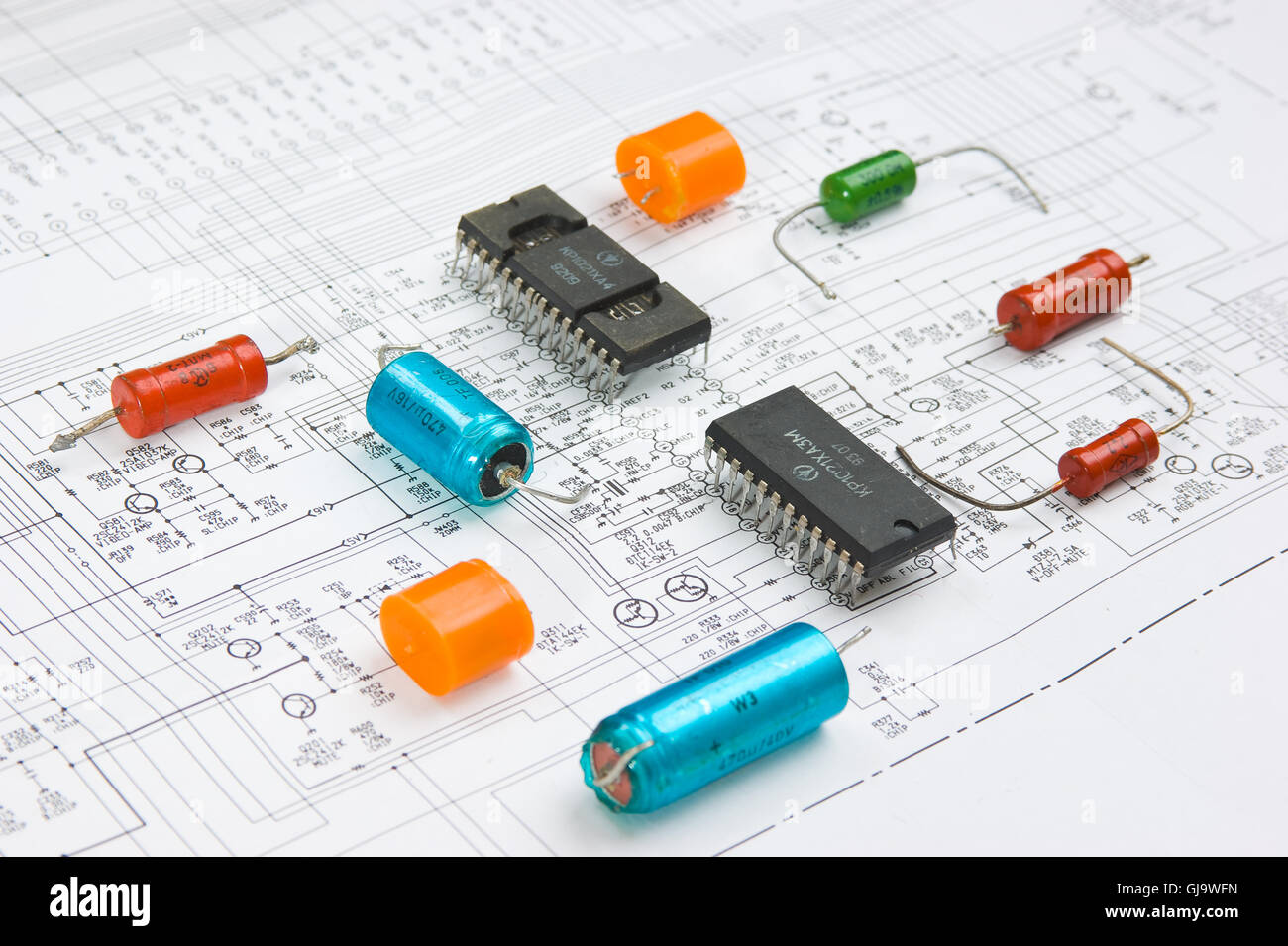 Radio circuit board components hi-res stock photography and images - Alamy