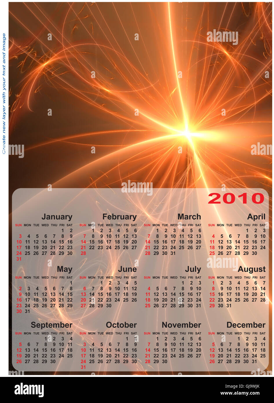 Abstract design template 2010 hi-res stock photography and images - Alamy