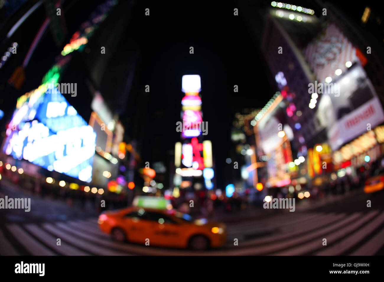 The times square at night Stock Photo - Alamy