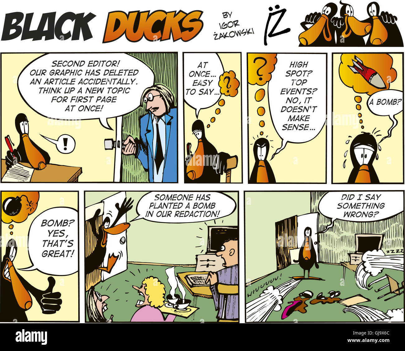 Black Ducks Comics episode 53 Stock Photo - Alamy