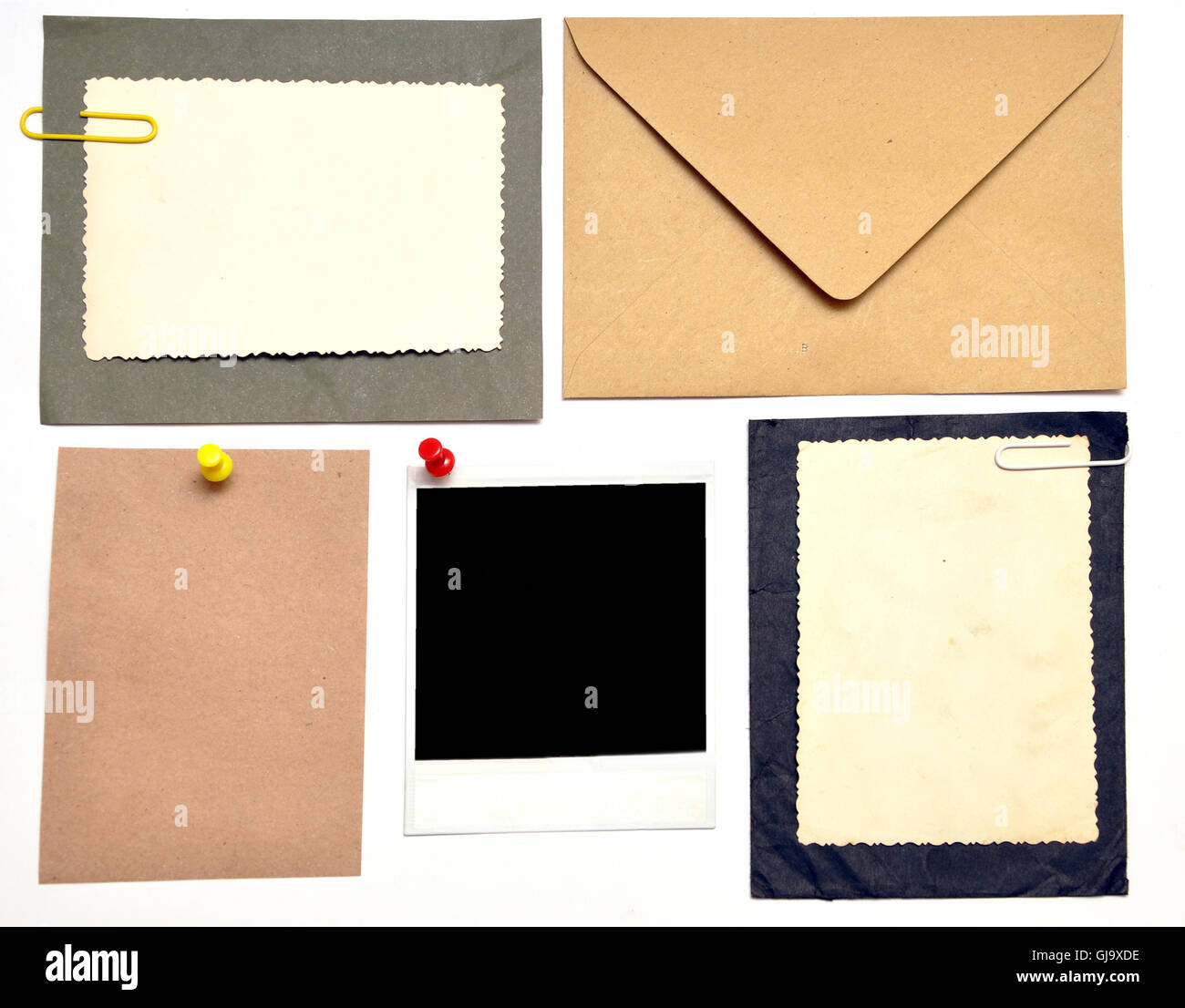 collection of various note papers Stock Photo - Alamy