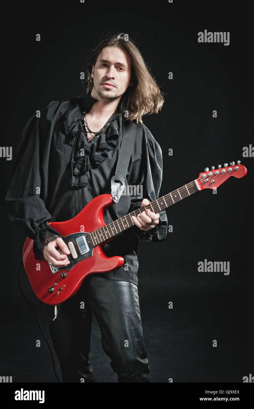Rock-star playing a concert Stock Photo - Alamy