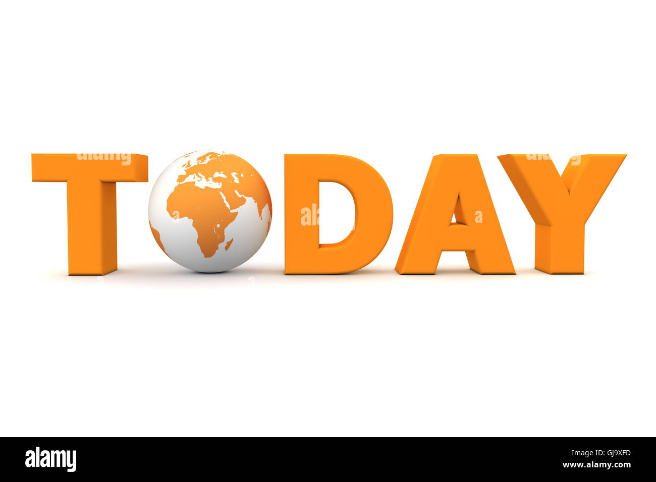Today World Orange Stock Photo - Alamy