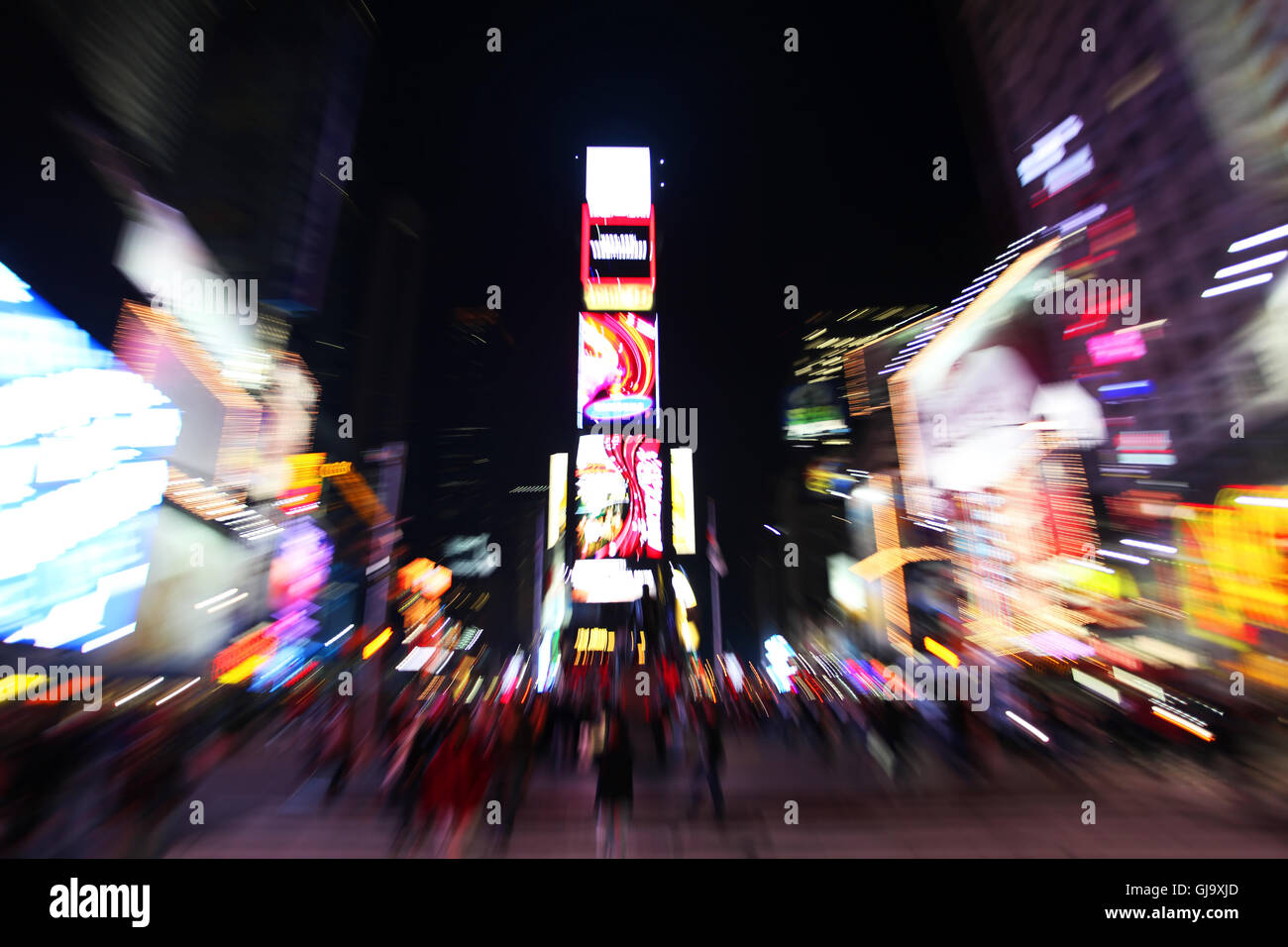 The times square at night Stock Photo - Alamy