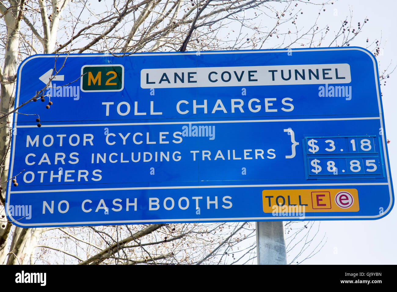 Toll sign signage hi-res stock photography and images - Alamy