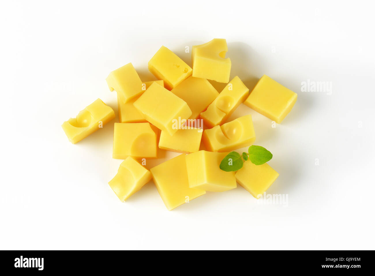 Swiss cheese cubes hi-res stock photography and images - Alamy