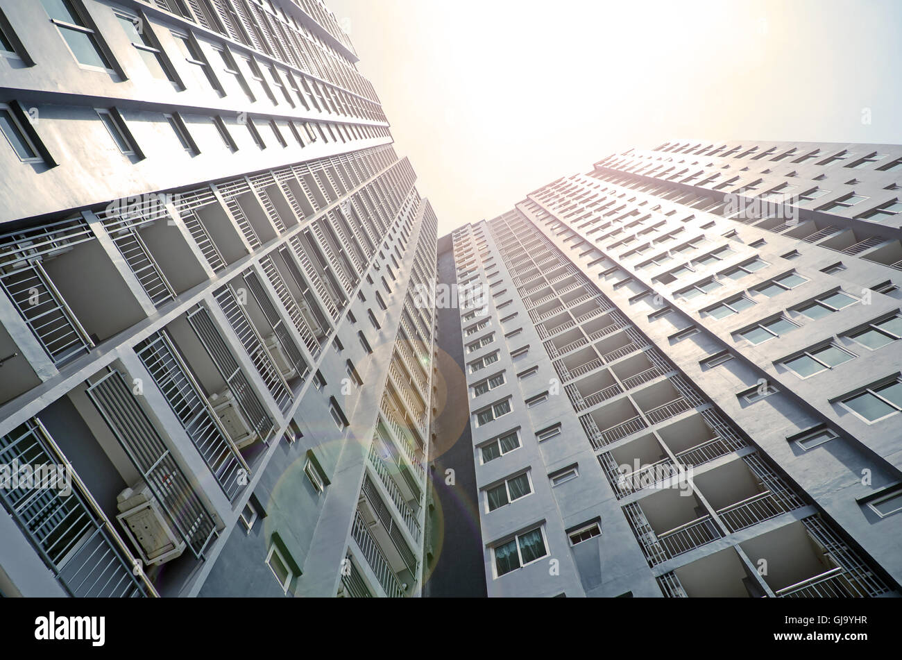 High building residence background Stock Photo - Alamy