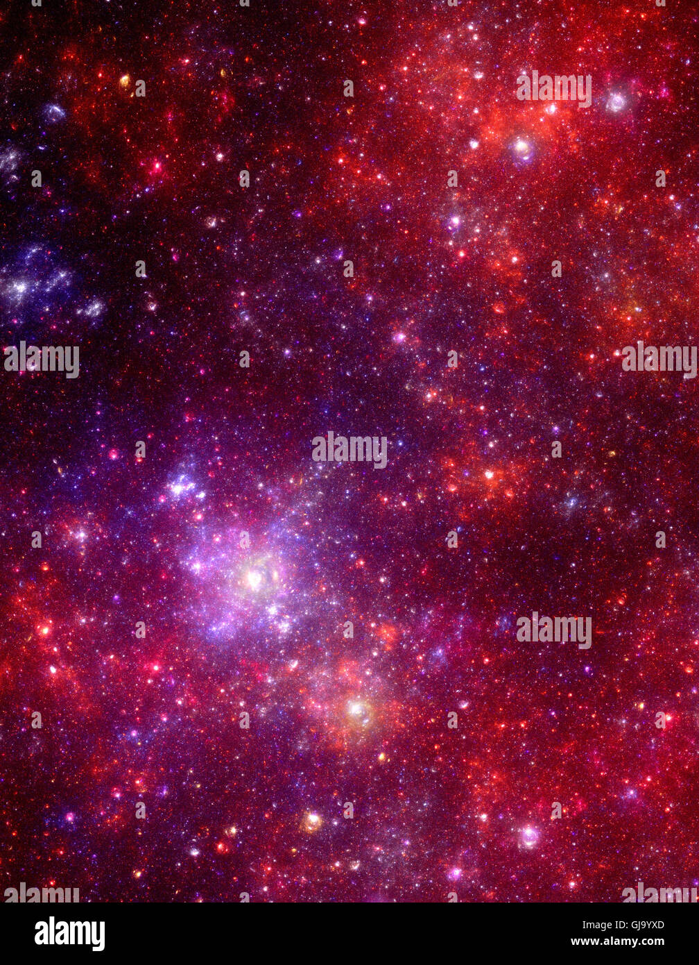 Red nebula in deep space Stock Photo - Alamy