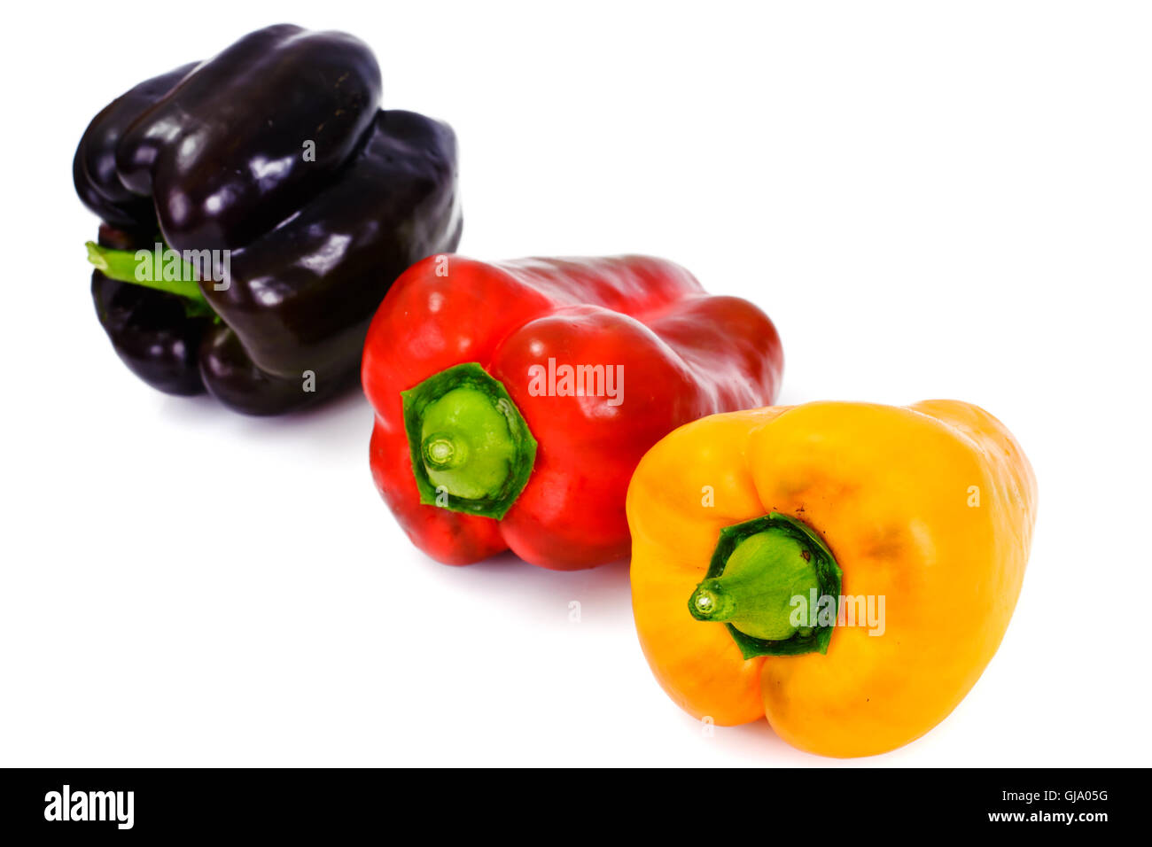 Fresh Bell Pepper. Isolated on White Stock Photo - Alamy