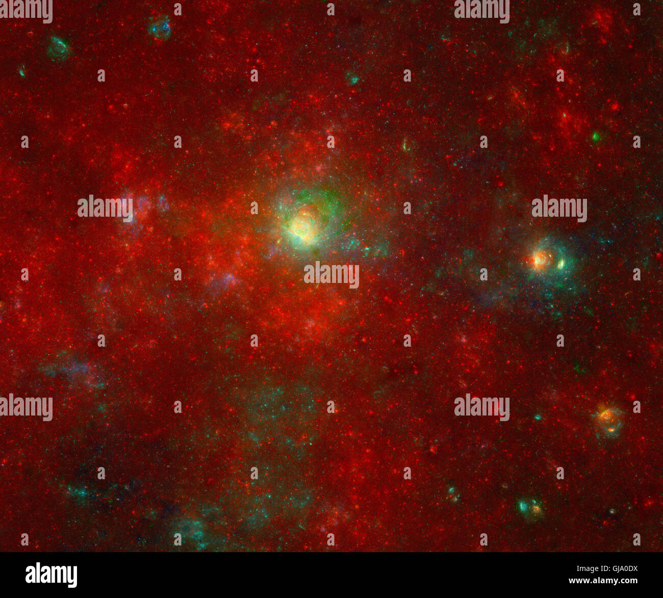 Red nebula in deep space Stock Photo - Alamy