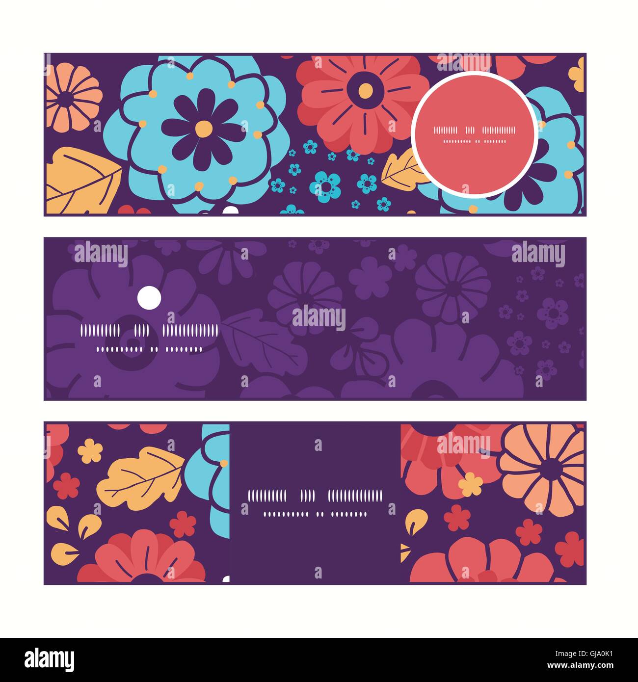 Horizontal bouquet Stock Vector Images - Alamy