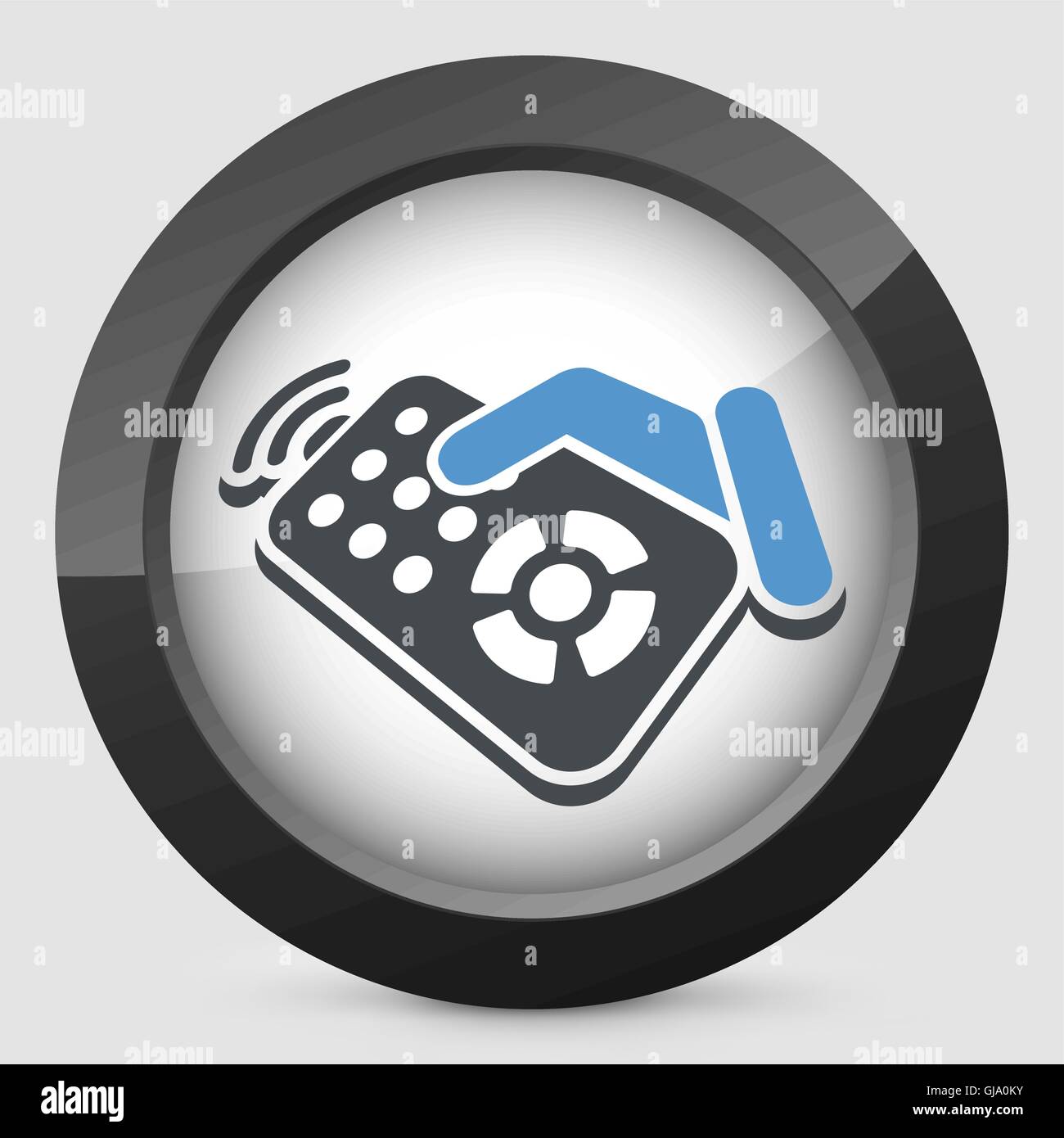 Remote control label icon Stock Vector Image & Art - Alamy