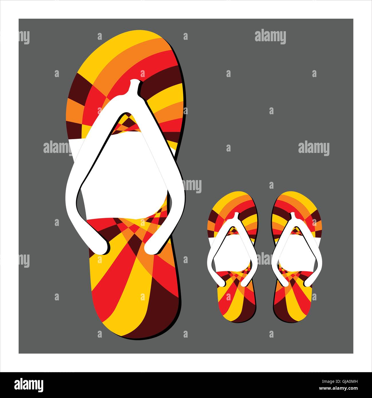 Flip flops nobody Stock Vector Images - Alamy