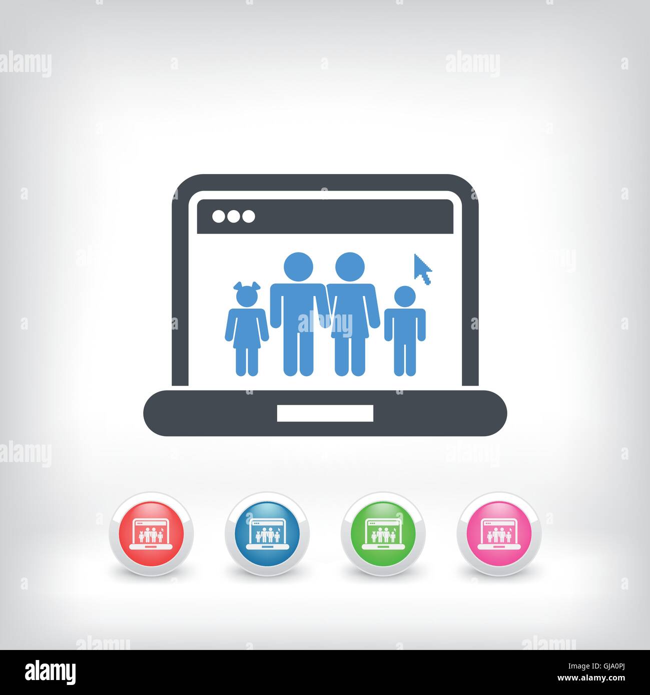 Browsing the web Stock Vector Images - Alamy