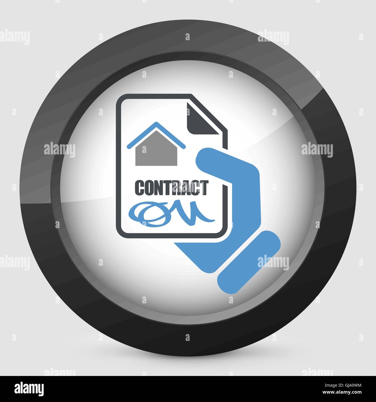 House contract icon Stock Vector Image & Art - Alamy