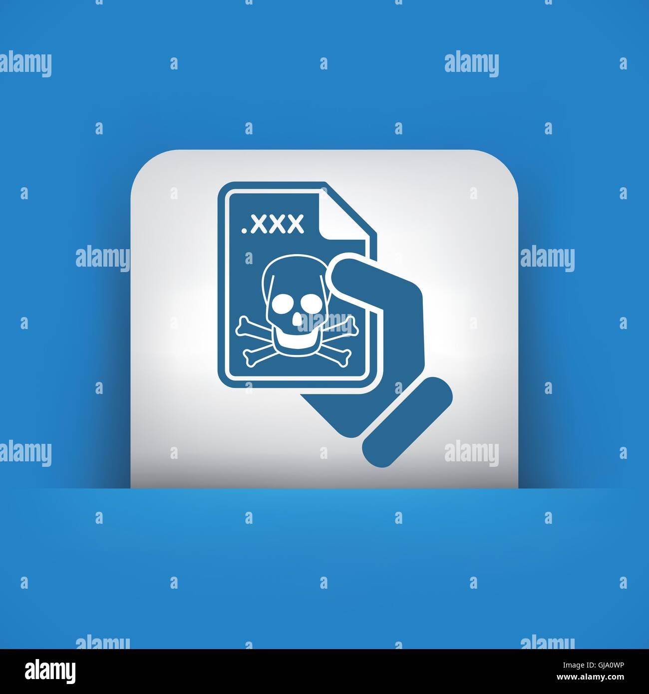 Warning document file icon Stock Vector Images - Alamy