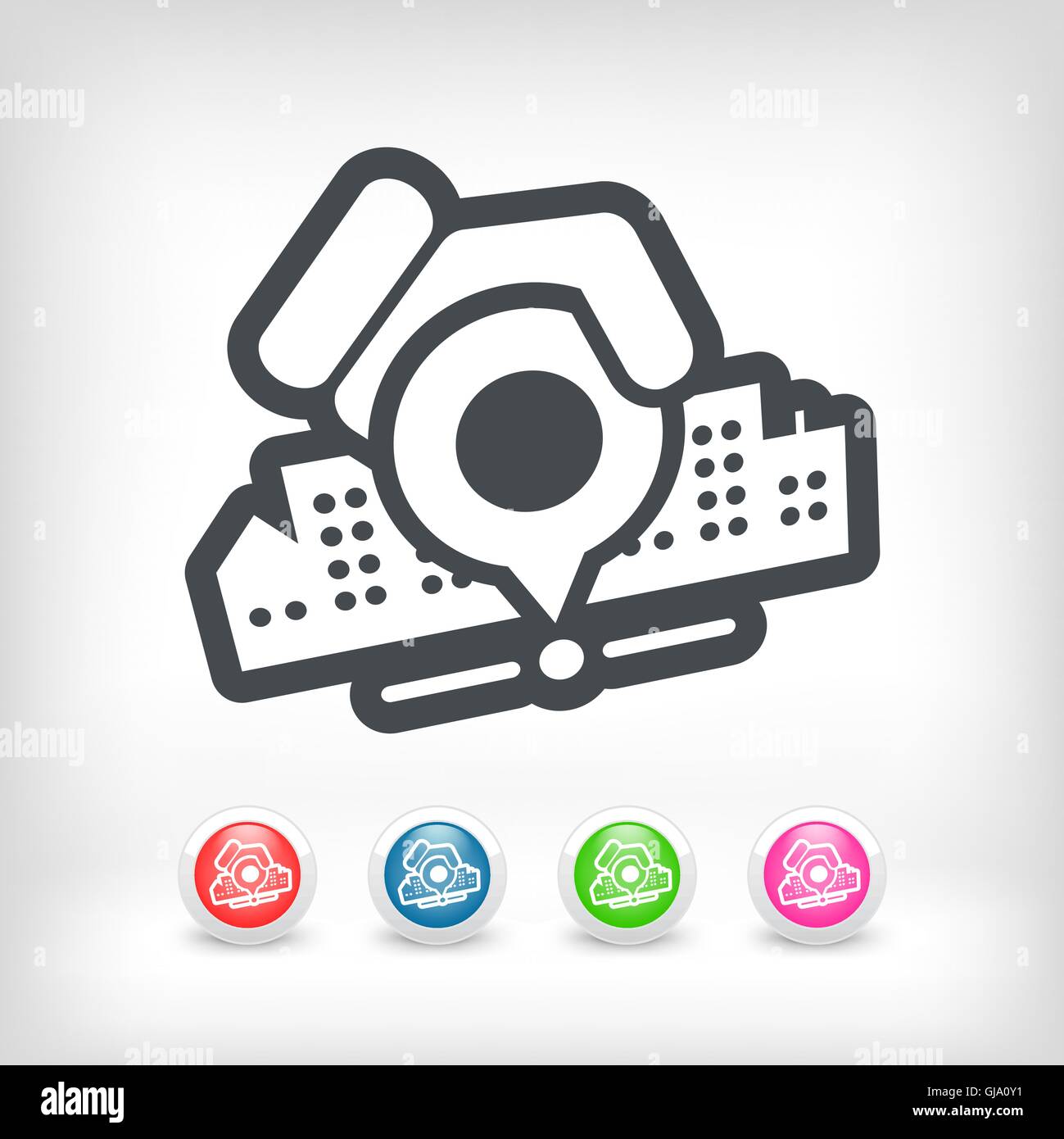 City map icon Stock Vector Image & Art - Alamy