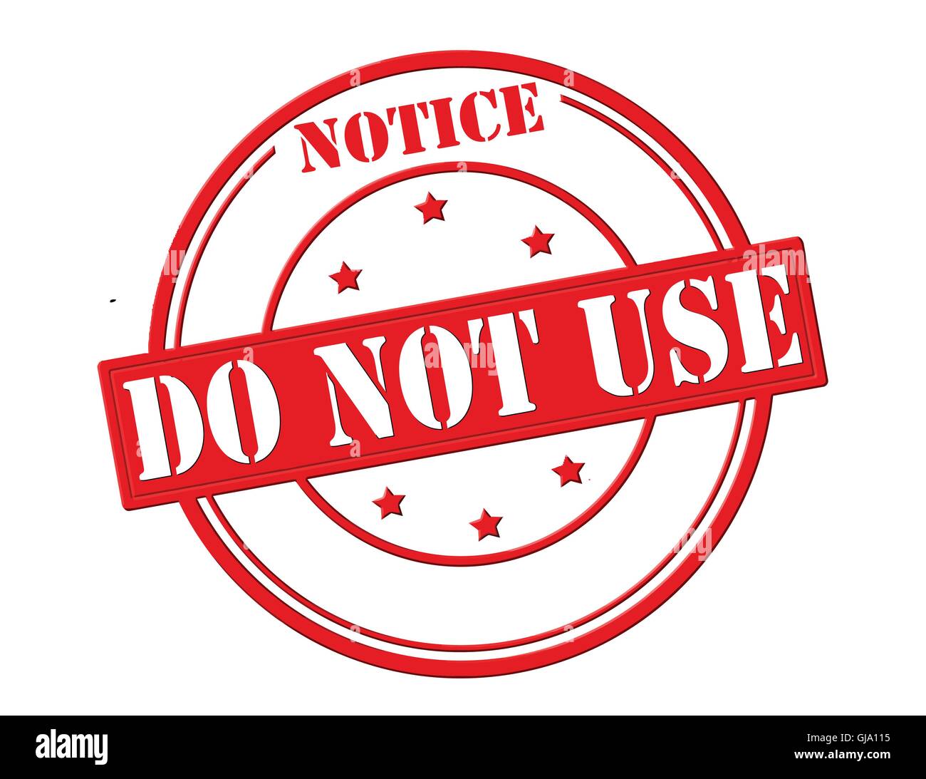 Notice do not use Stock Vector Image & Art - Alamy