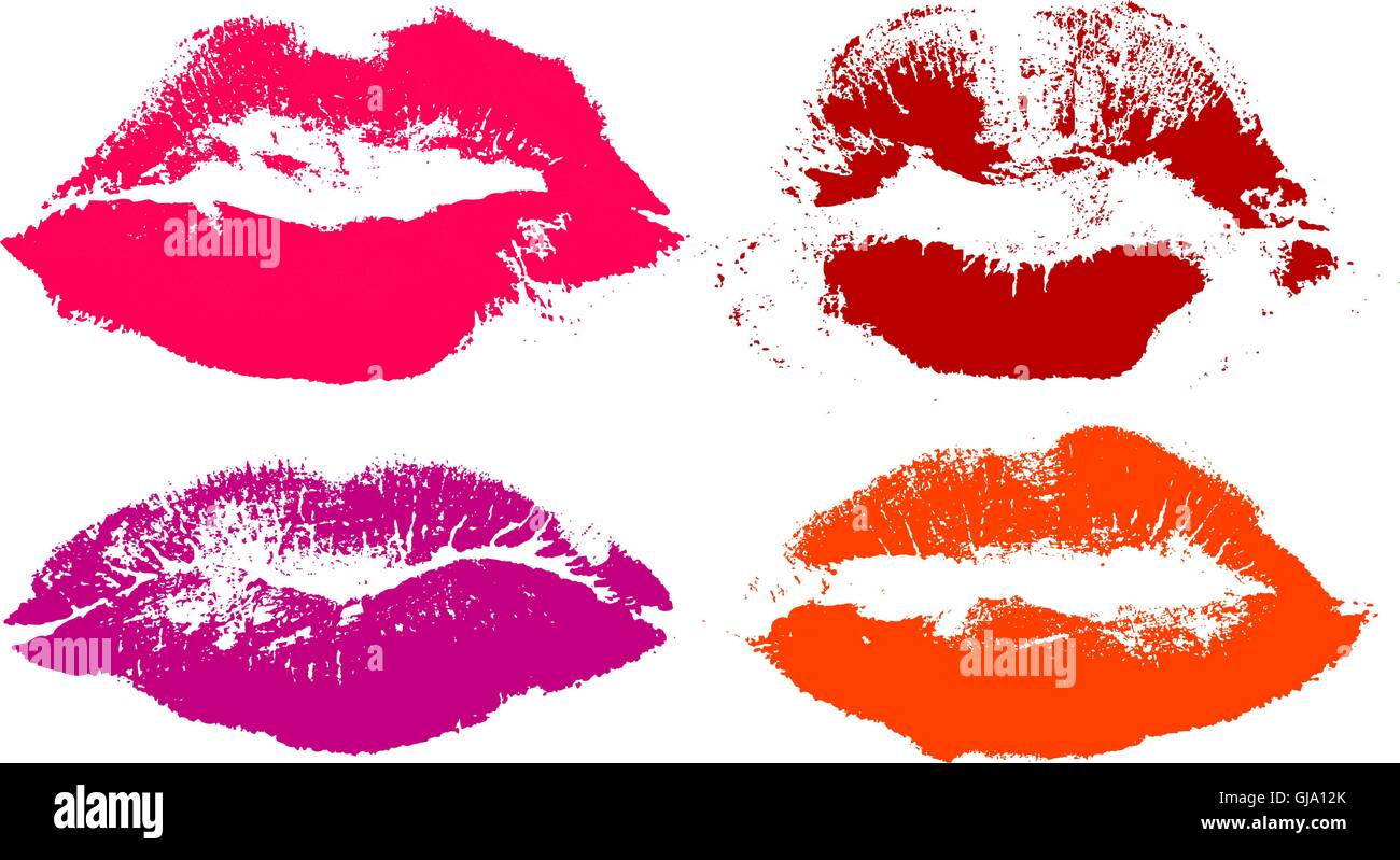 Rose and lips Stock Vector Images - Alamy