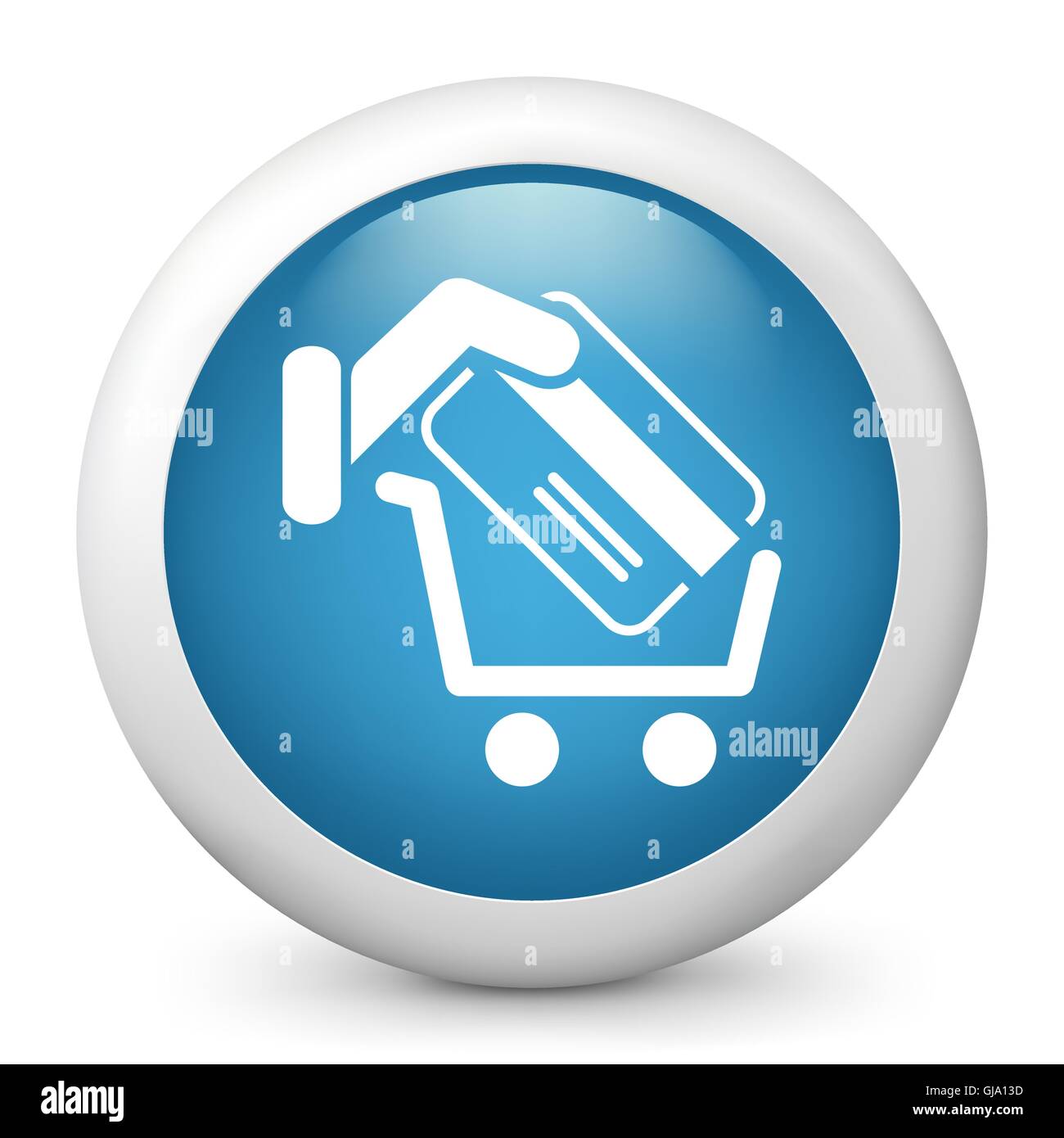 Shopping cart credit card Stock Vector Images - Alamy