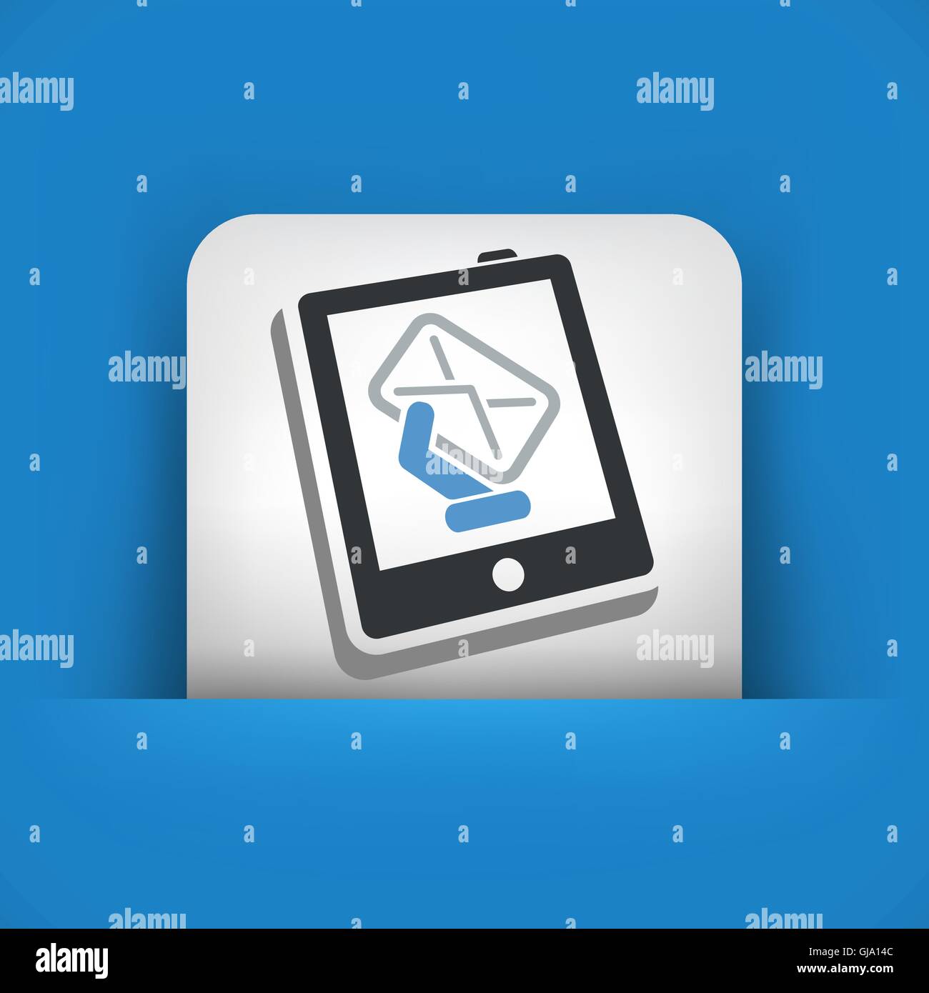 Tablet message icon Stock Vector Image & Art - Alamy