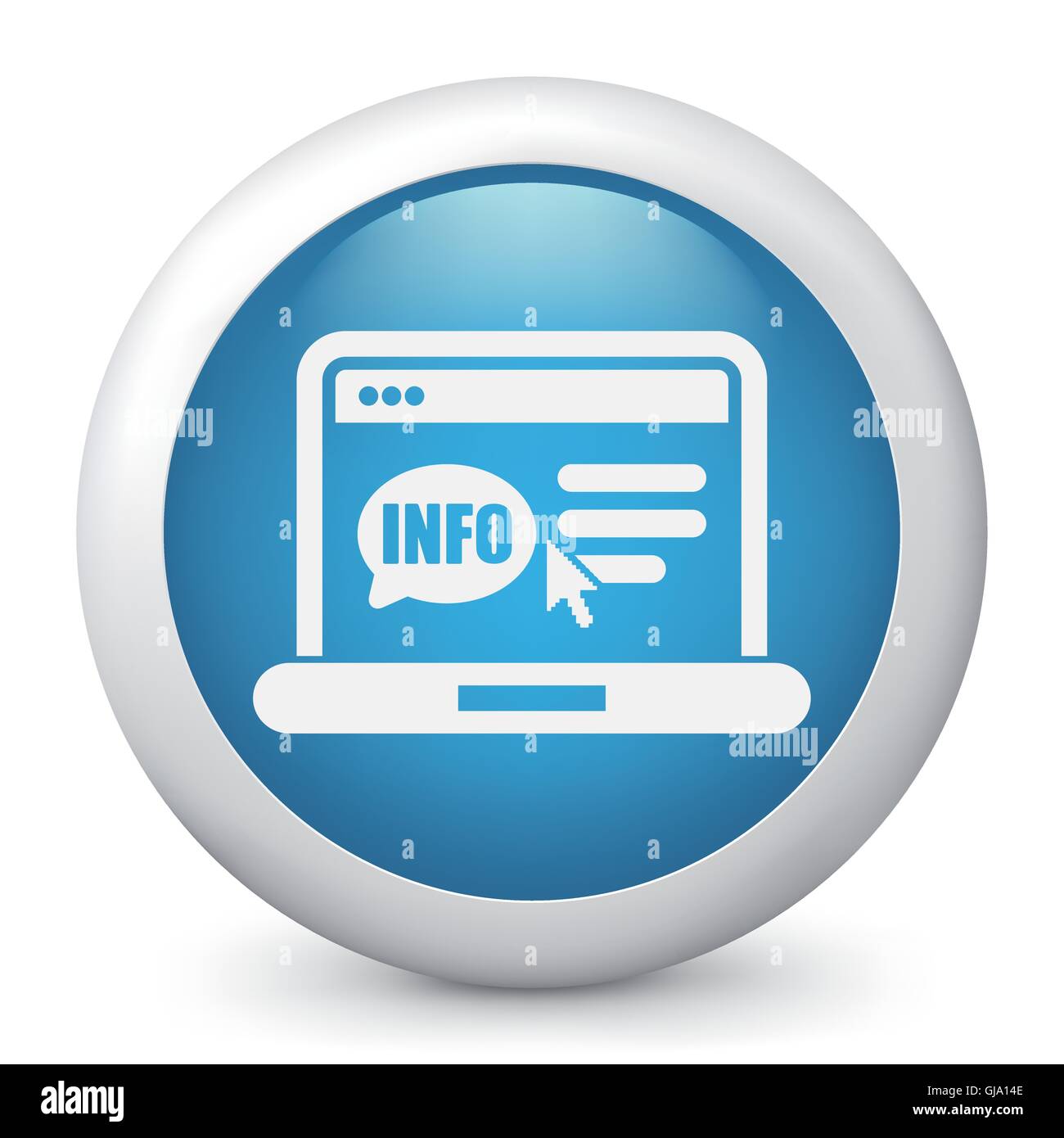 Illustration website info icon Cut Out Stock Images & Pictures - Alamy