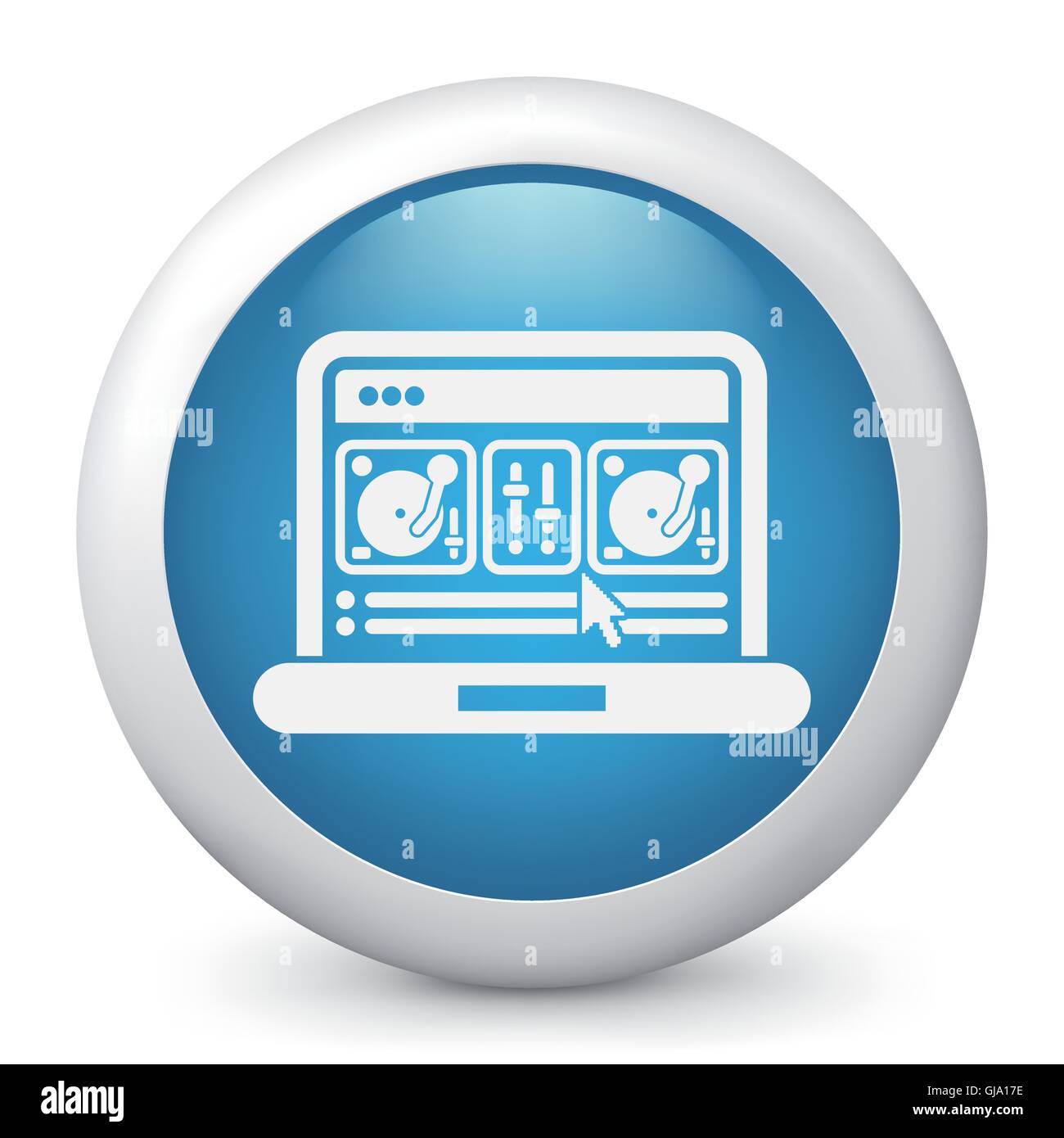 Deejay mixing console icon Stock Vector Image & Art - Alamy