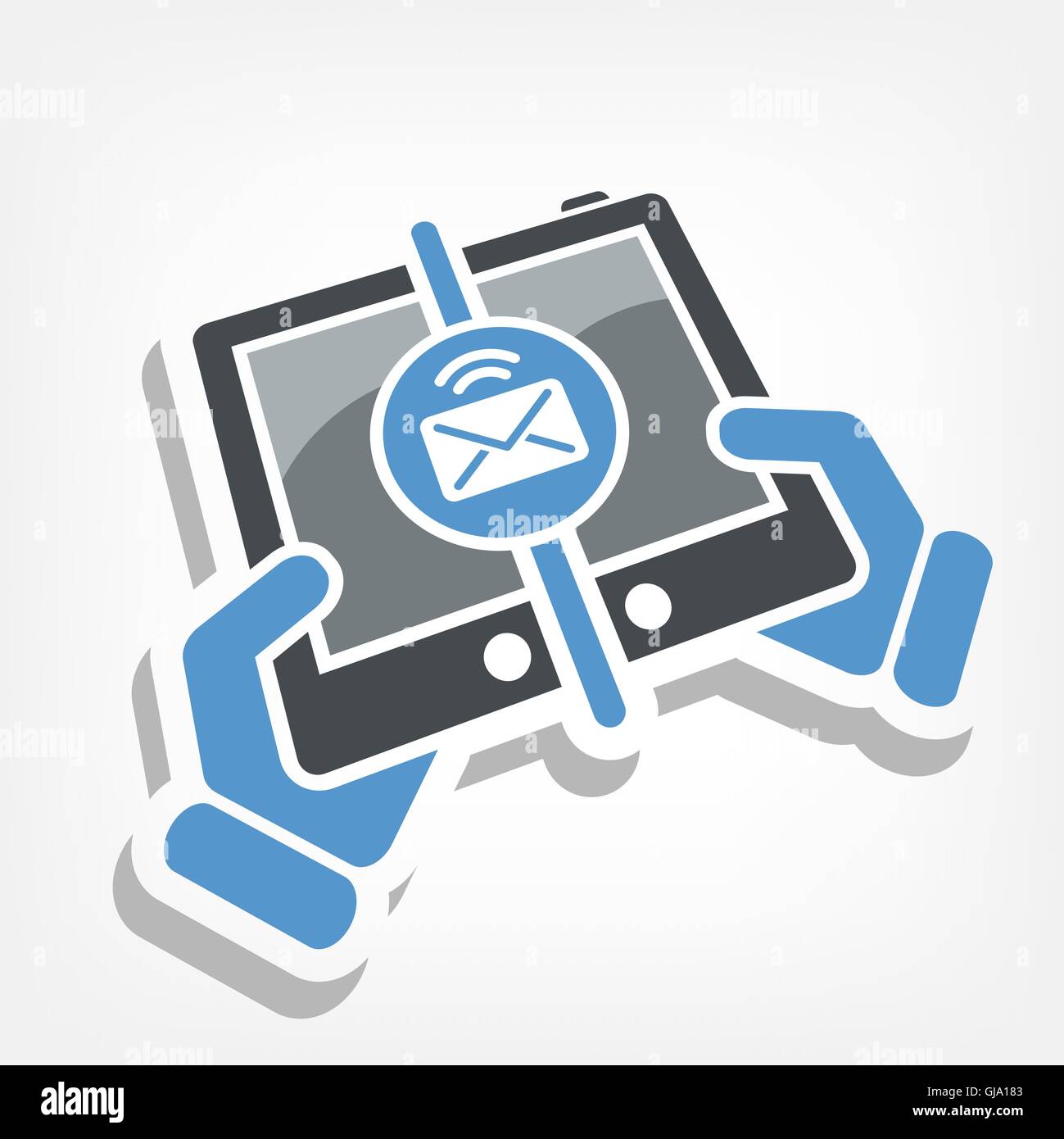 Message sending icon Stock Vector Image & Art - Alamy