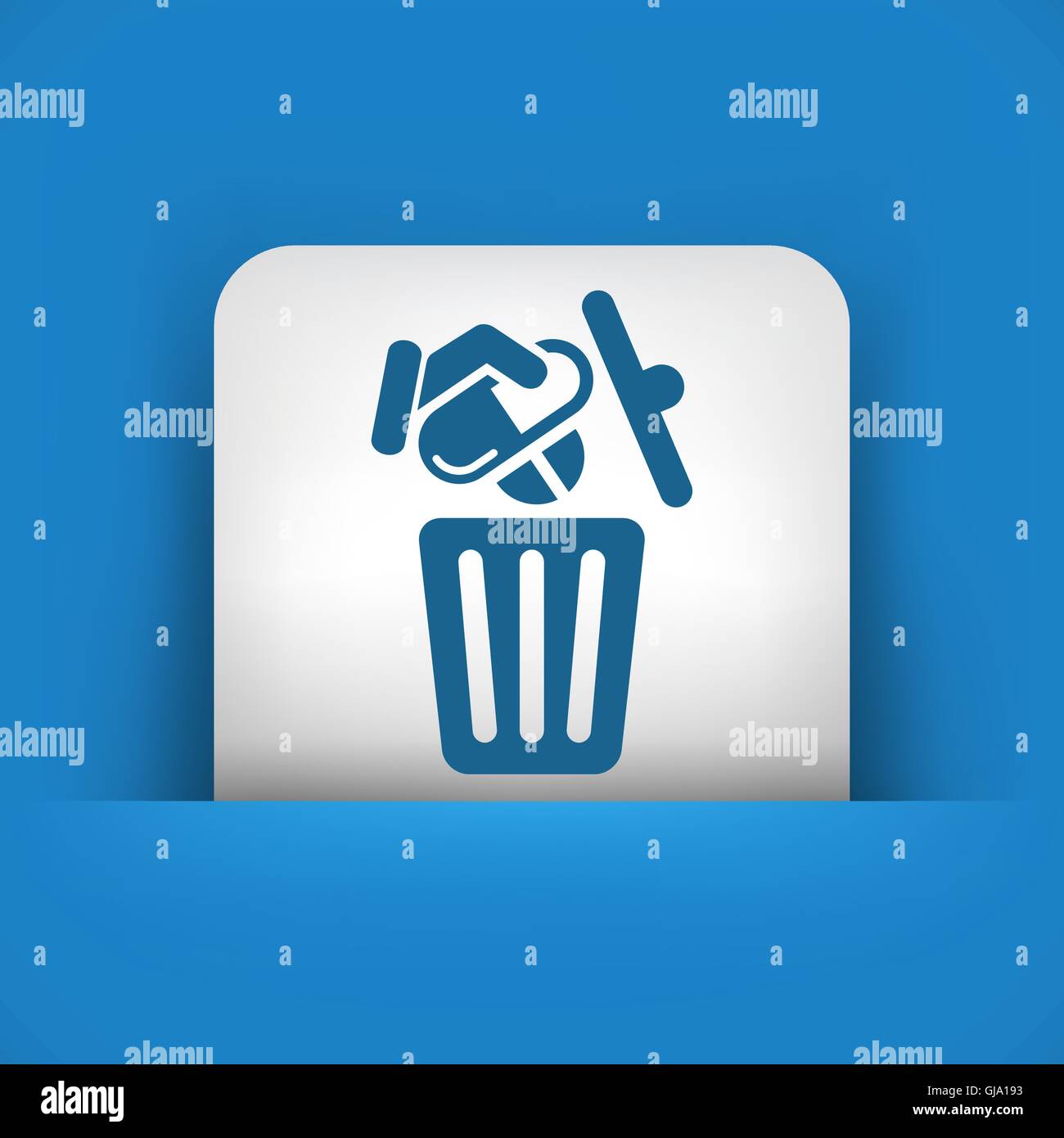 Medical trash bin Stock Vector Image & Art - Alamy