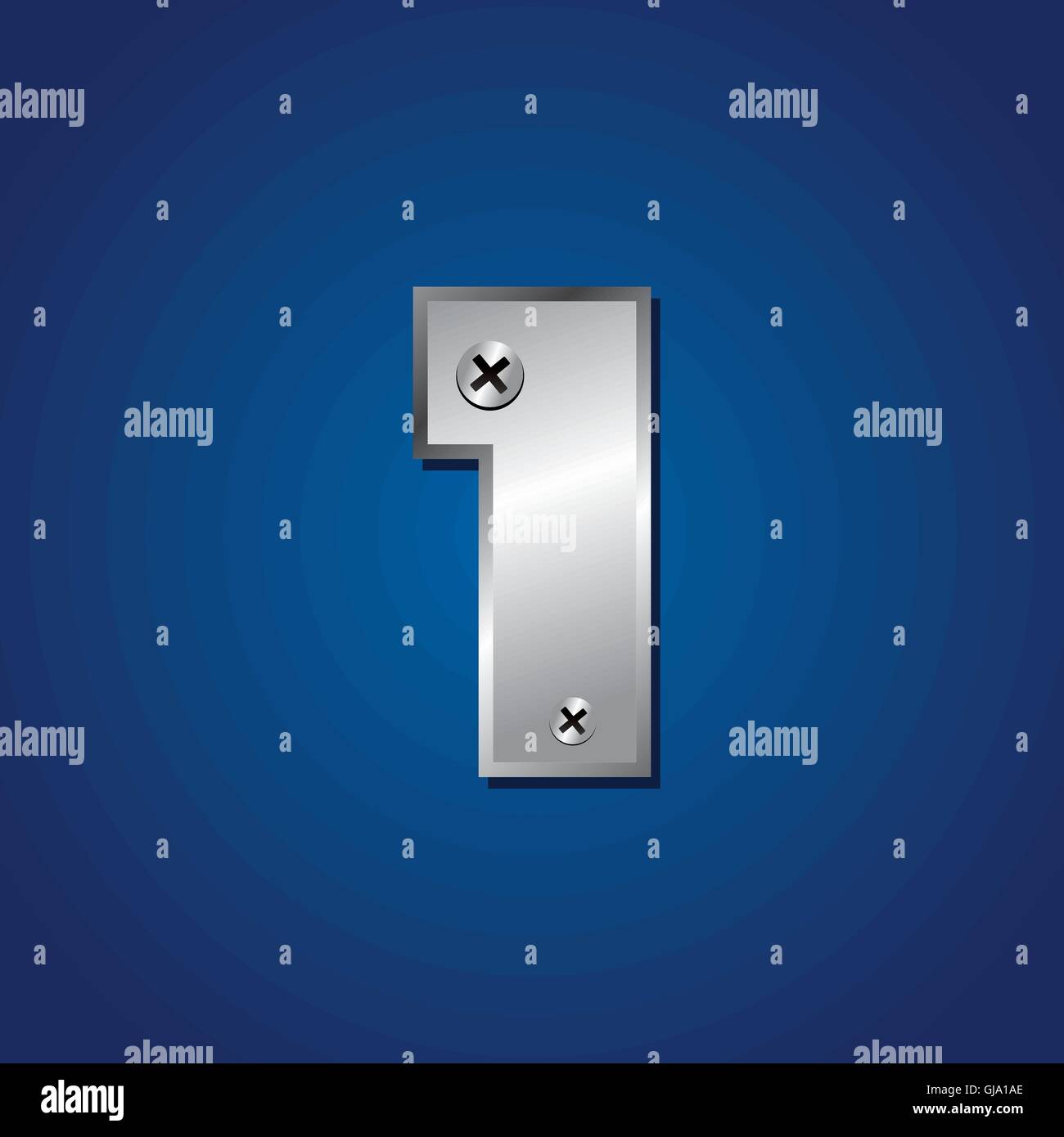 Blue metallic fonts Stock Vector Image & Art - Alamy